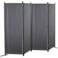 4 Panels Room Dividers Folding Privacy Screens Home Office Dorm School ...