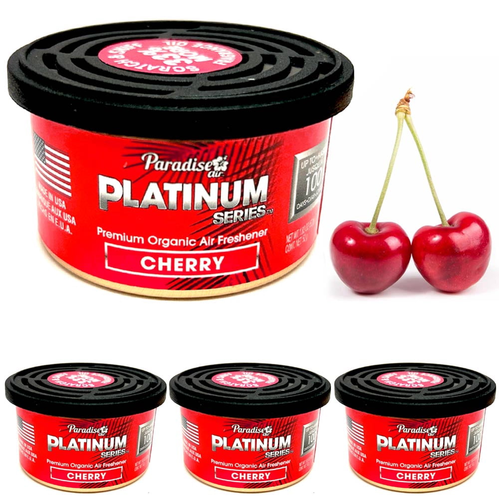 ATB 4 Pc Paradise Platinum Organic Deodorizer Air Freshener Fiber Can ...