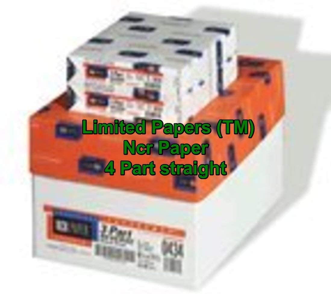 4 Part Letter Size Straight Collated NCR Paper - 5925/01924, Appleton 2 ...