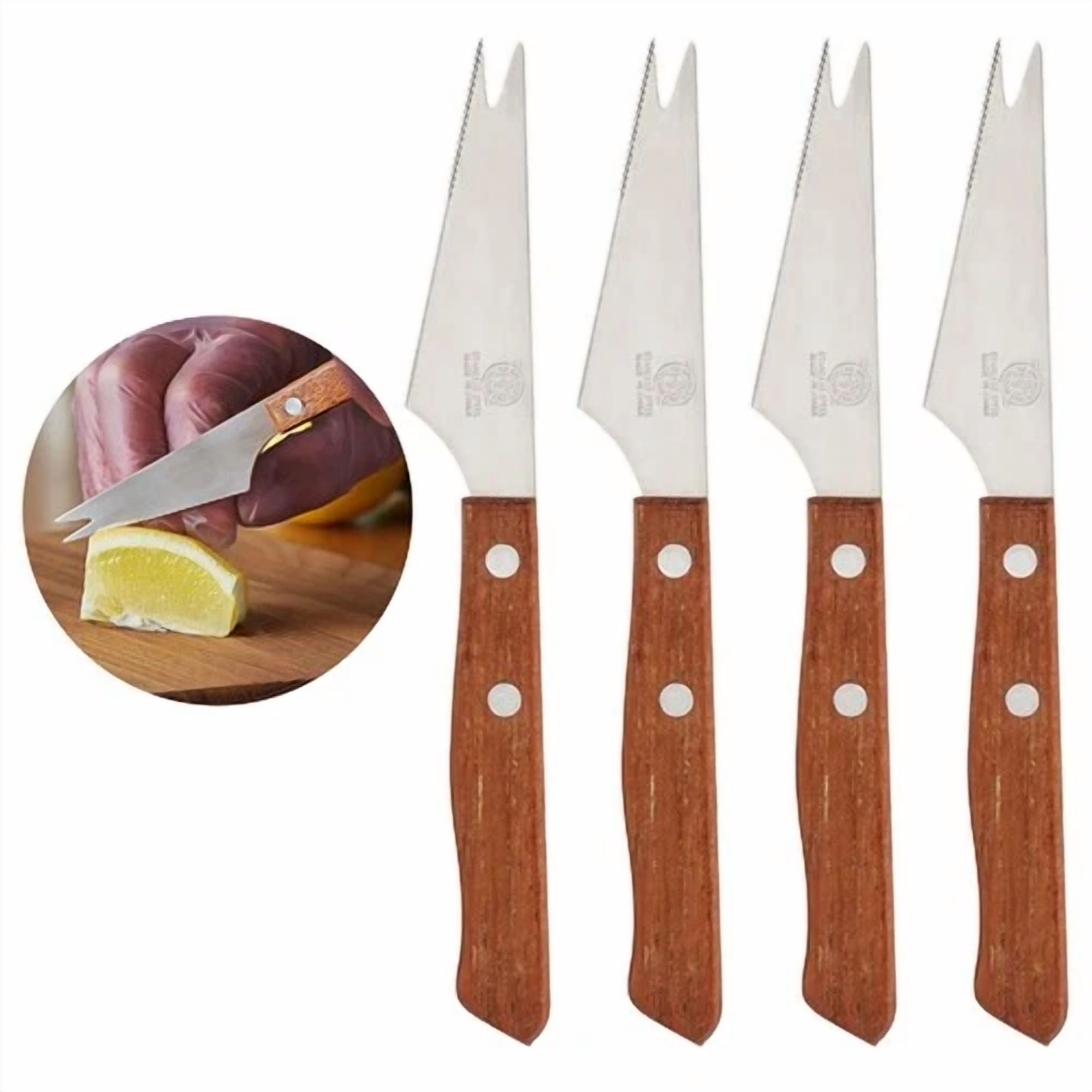4 Pc Bartender Stainless Steel Bar Knife Peeler Sharp Blade Cocktail ...