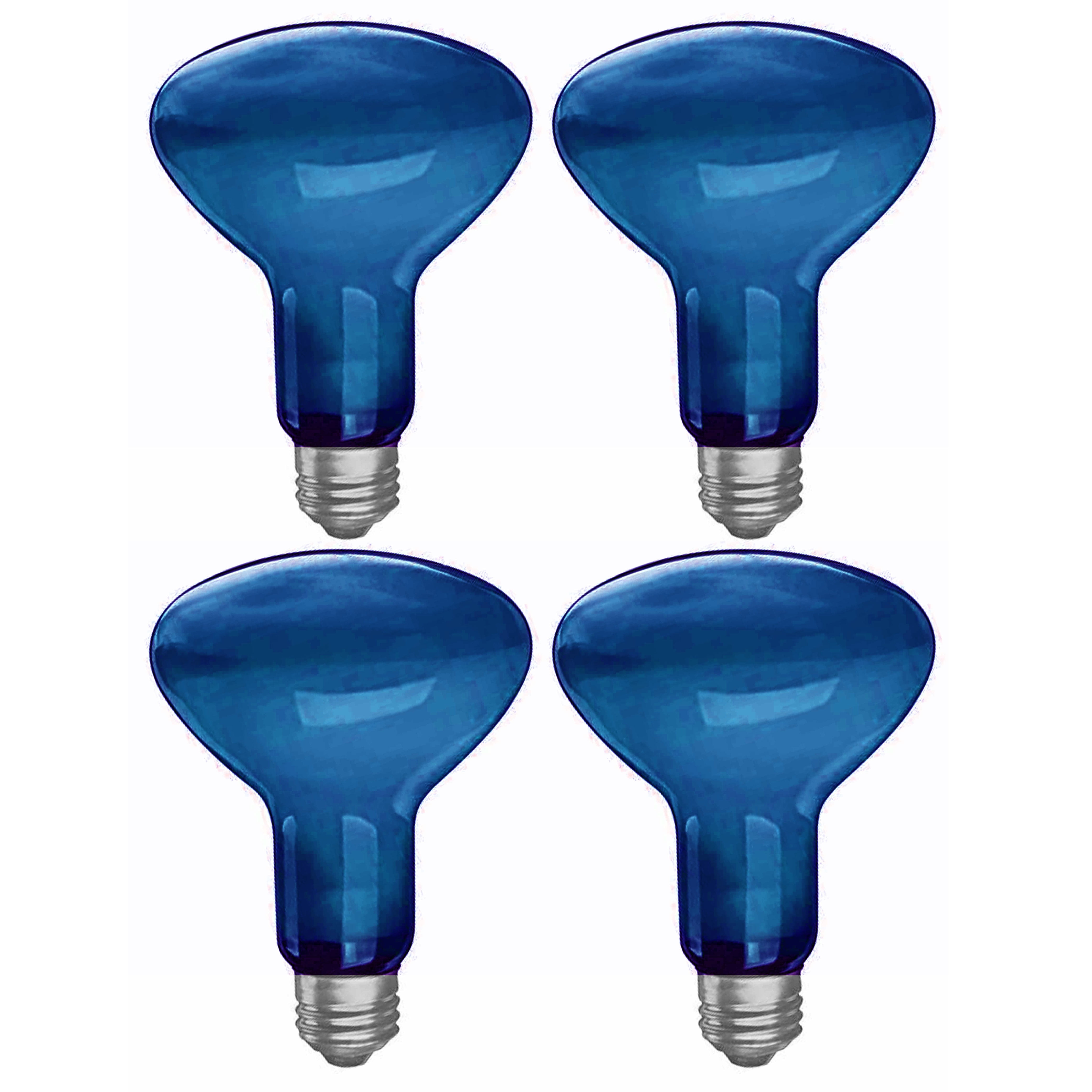 4 Pc Blue Frosted Reflector Flood Light Bulbs 50w 120v Lighting Lamp ...