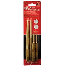 4 Pc Brass Punch Set SAE 62278 - Walmart.com
