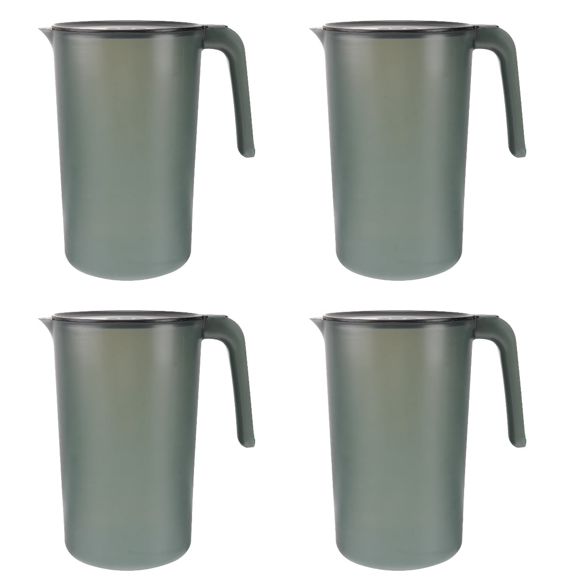 4 Pc Coffee Pitcher Kettle Fridge Clear Beverage Carafes Drink with Lid ...
