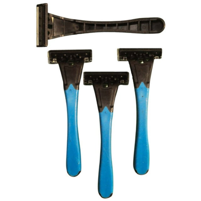 4 Pc Disposable Razors With Pivoting Heads And Triple Blades - Walmart.com