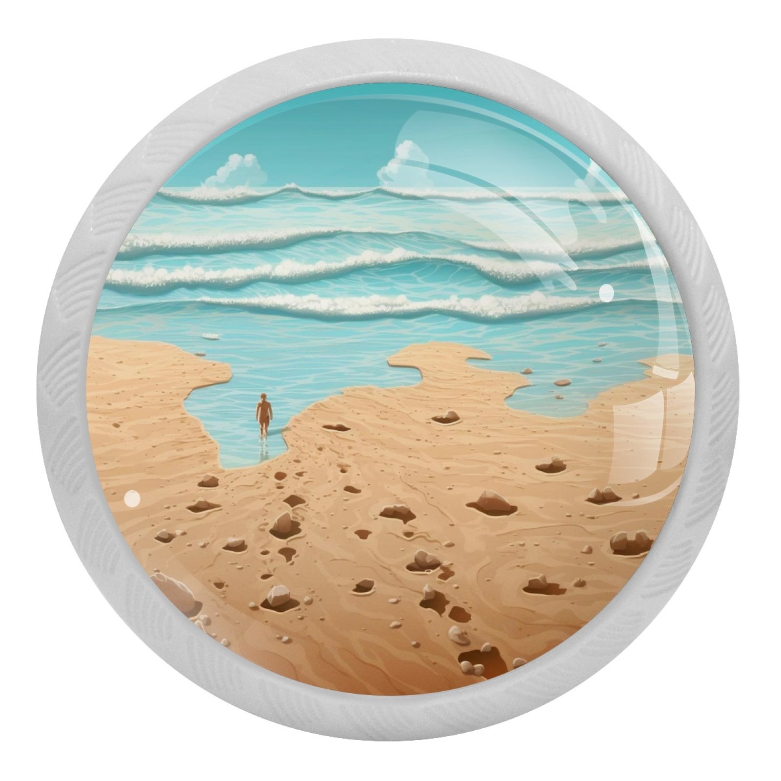 4-Pc,Fluorescence Kitchen Cabinet Handles,Knobs for Cabinets and ...