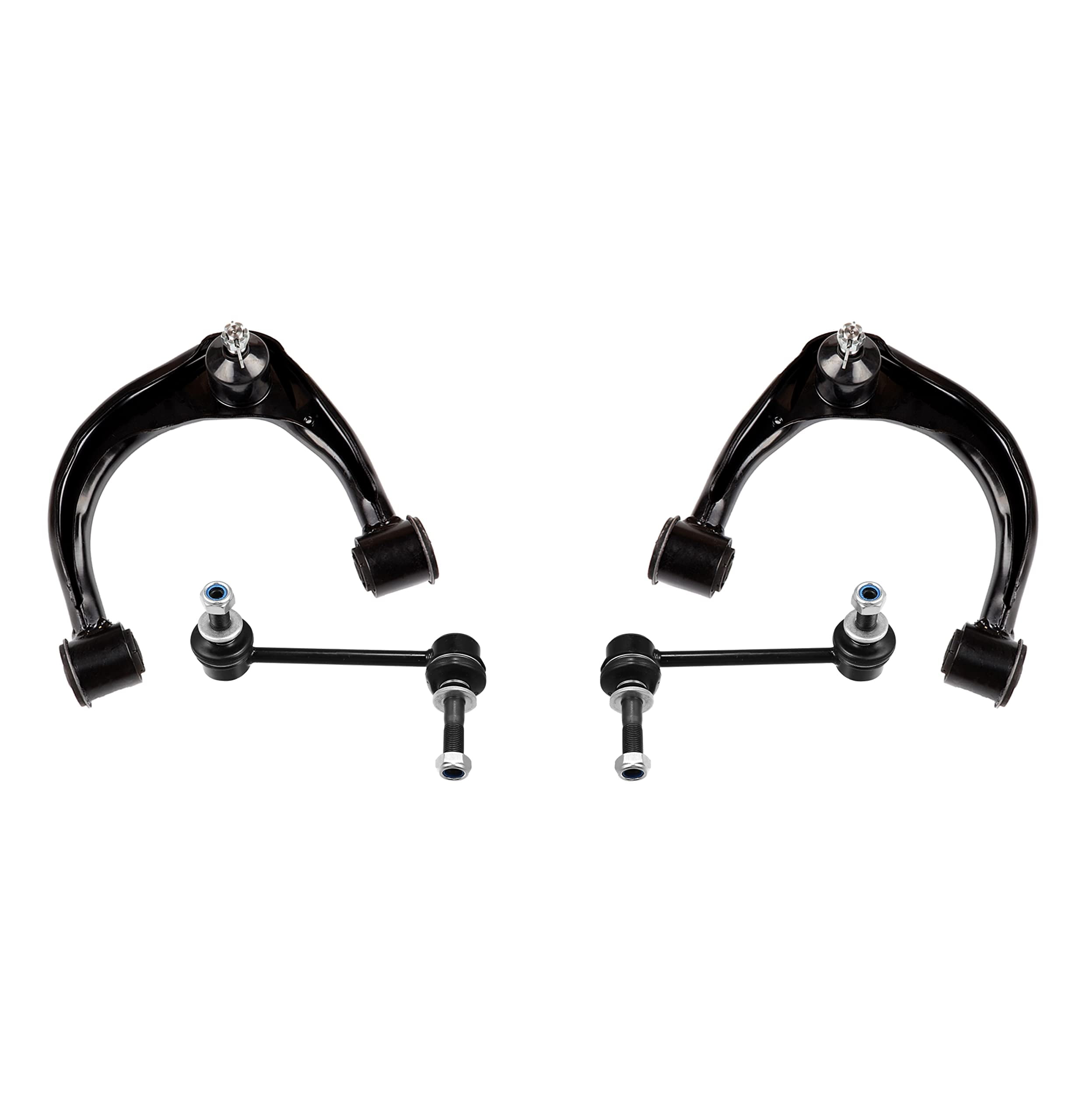 4 Pc Front Stabilizer Sway Bar Links & Upper Control Arms, Suspension ...