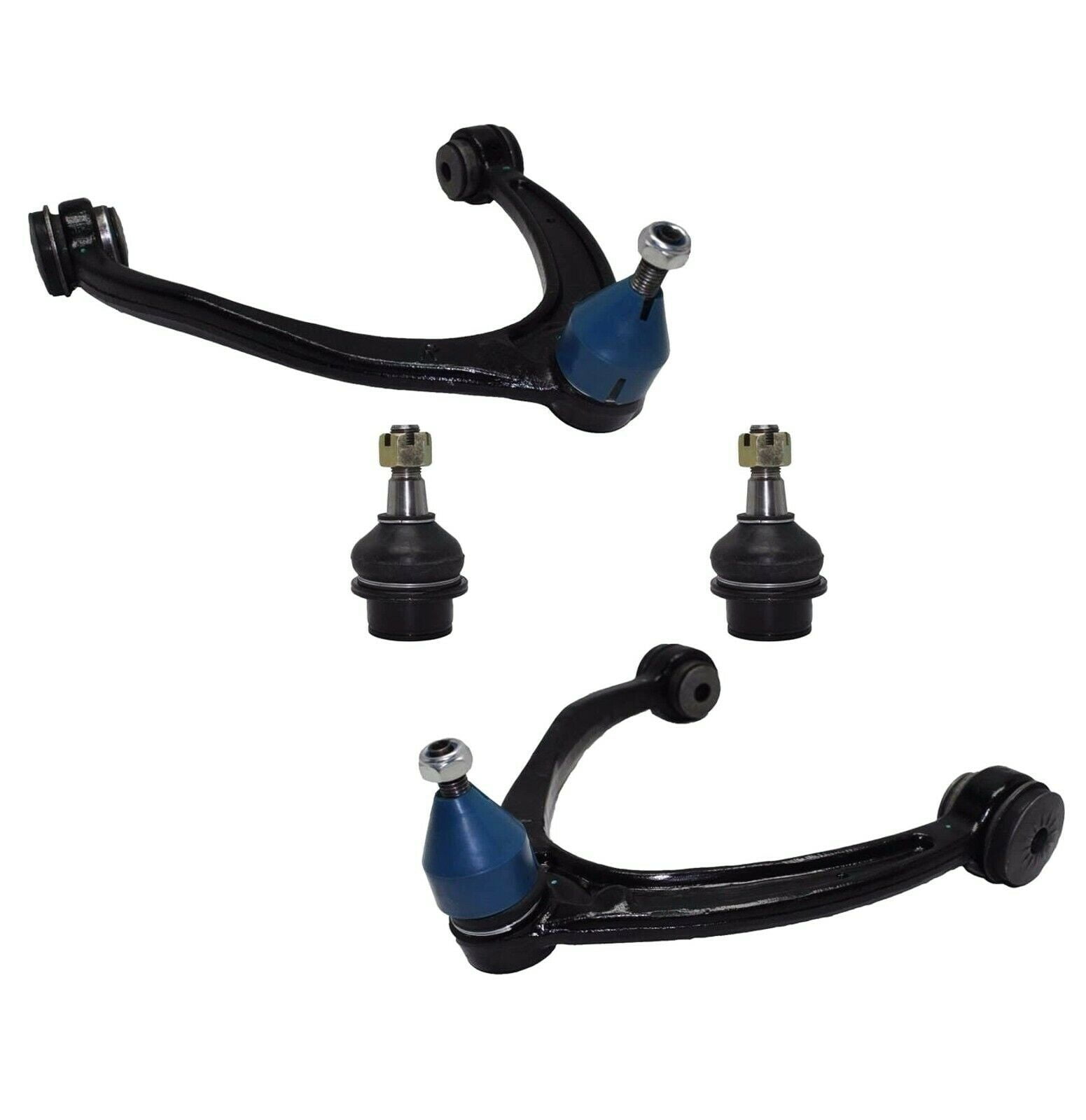 4 Pc Front Suspension Upper Control Arm with Ball Joints Assembly ...