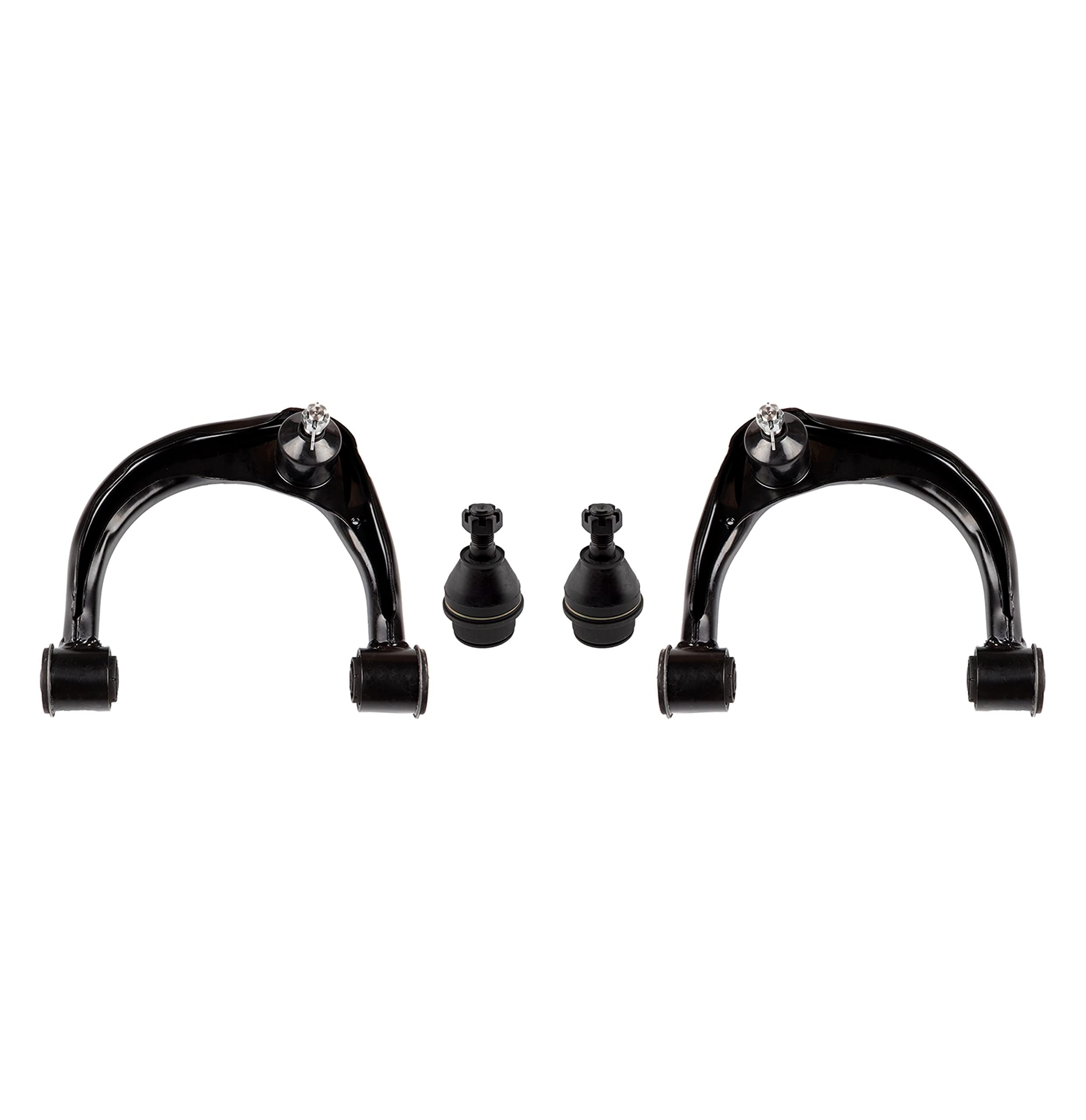 4 Pc Front Upper Control Arms + Lower Ball Joints, Suspension Kit ...