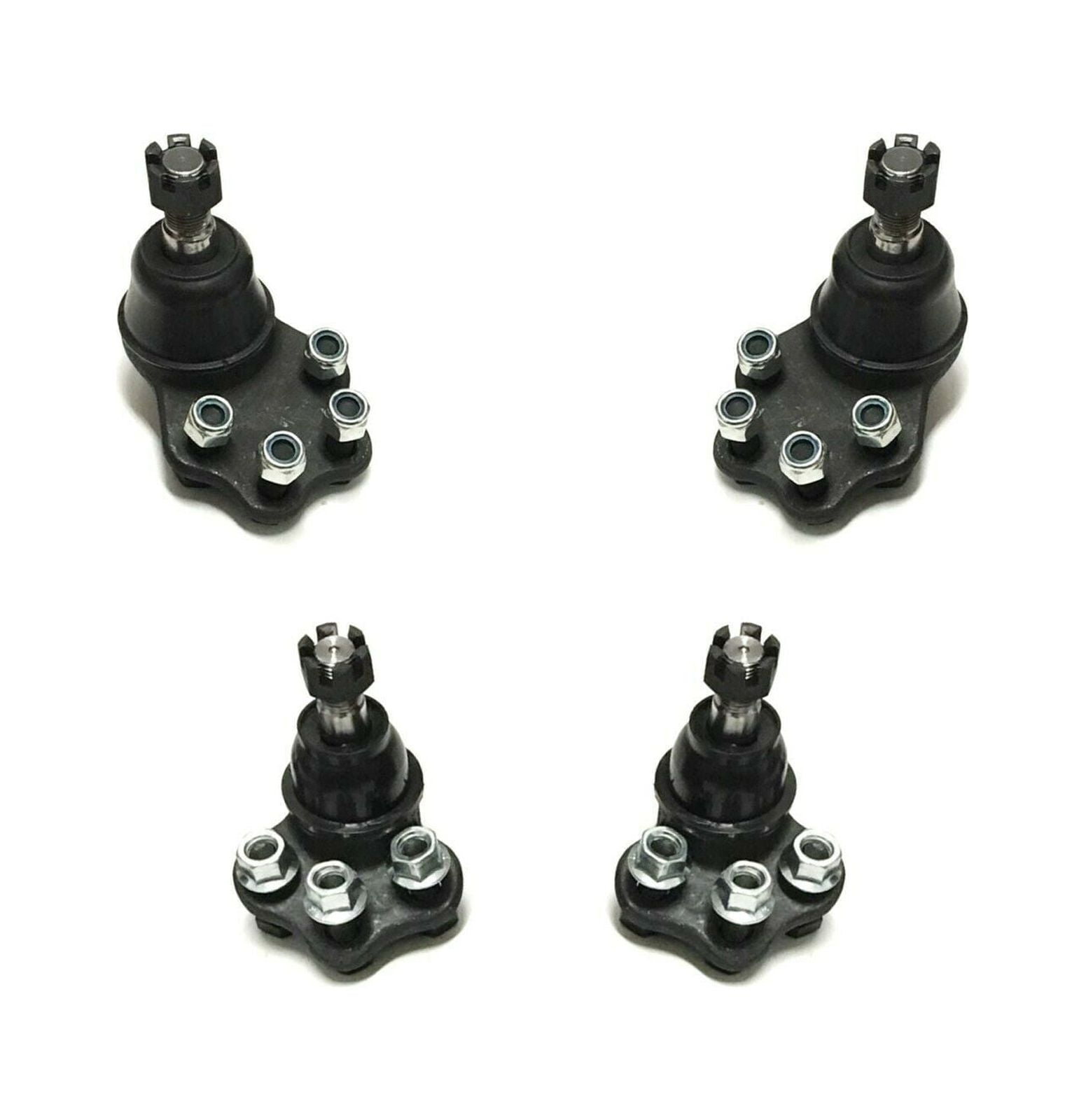 4 Pc Front Upper & Lower Ball Joints Suspension Passenger Driver Side ...