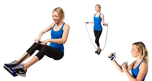 4 Pc Gut Buster Tummy Trimmer Ab Workouts Machine Set With Jumrope ...