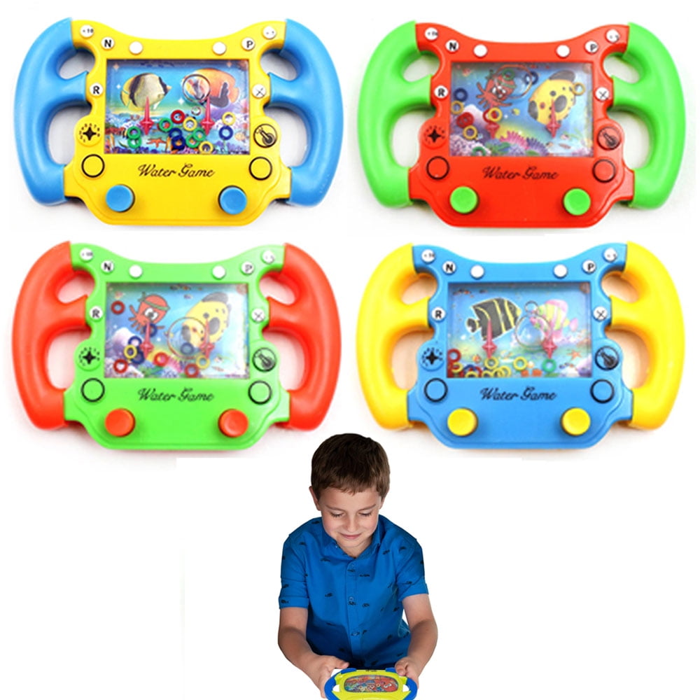 4 Pc Kids Handheld Water Game Ring Toss Retro Sensory Toys Party Favors ...