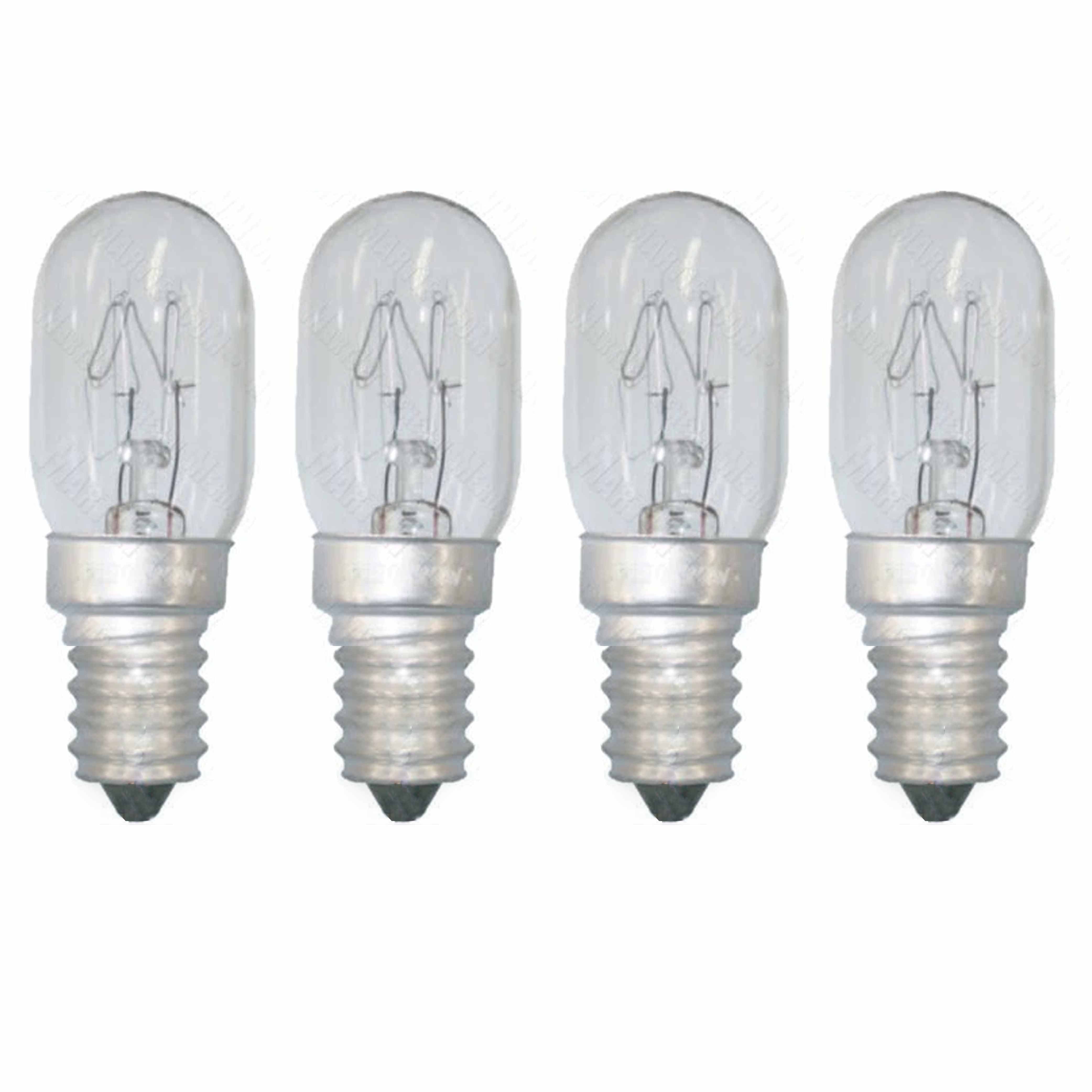 4 Pc Microwave Bulbs Oven Light Lamp 25w 120v Intermedium Replacement ...