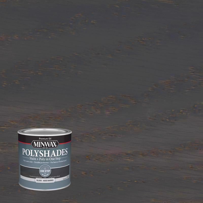 4 Pc, Minwax Polyshades Semi-Transparent Gloss Aged Barrel Stain ...