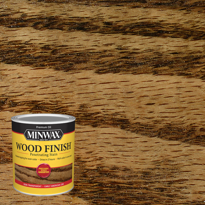 4 Pc, Minwax Wood Finish Semi-Transparent Early American Oil-Based ...