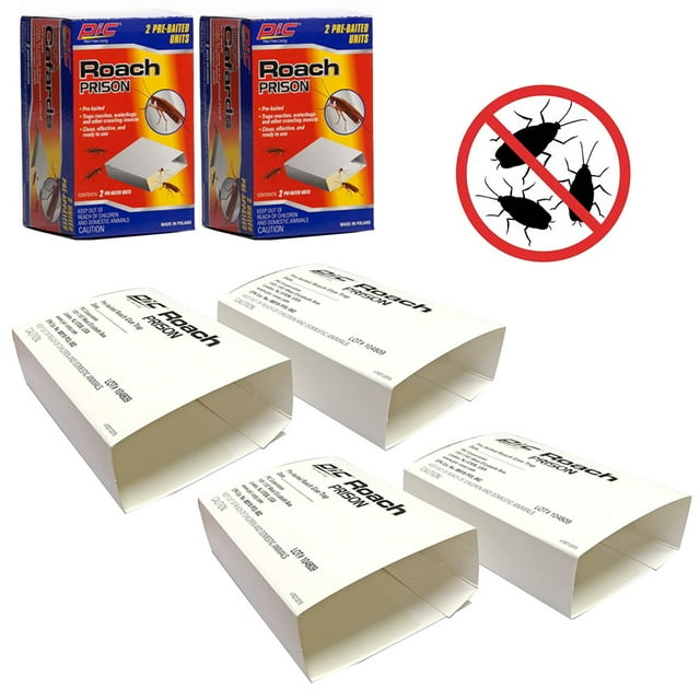 ATB 4 Pc Indoor Kitchen Pest Control, Non-Toxic Disposable Roach Glue ...
