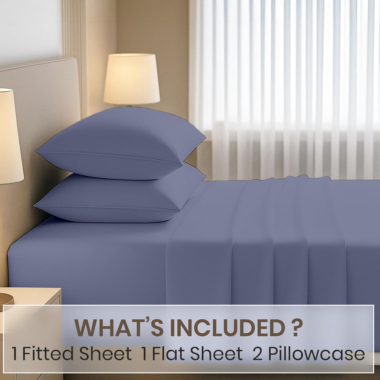 4 Pc Queen Sheet Set - 100% Egyptian Cotton Premium Hotel Luxury ...