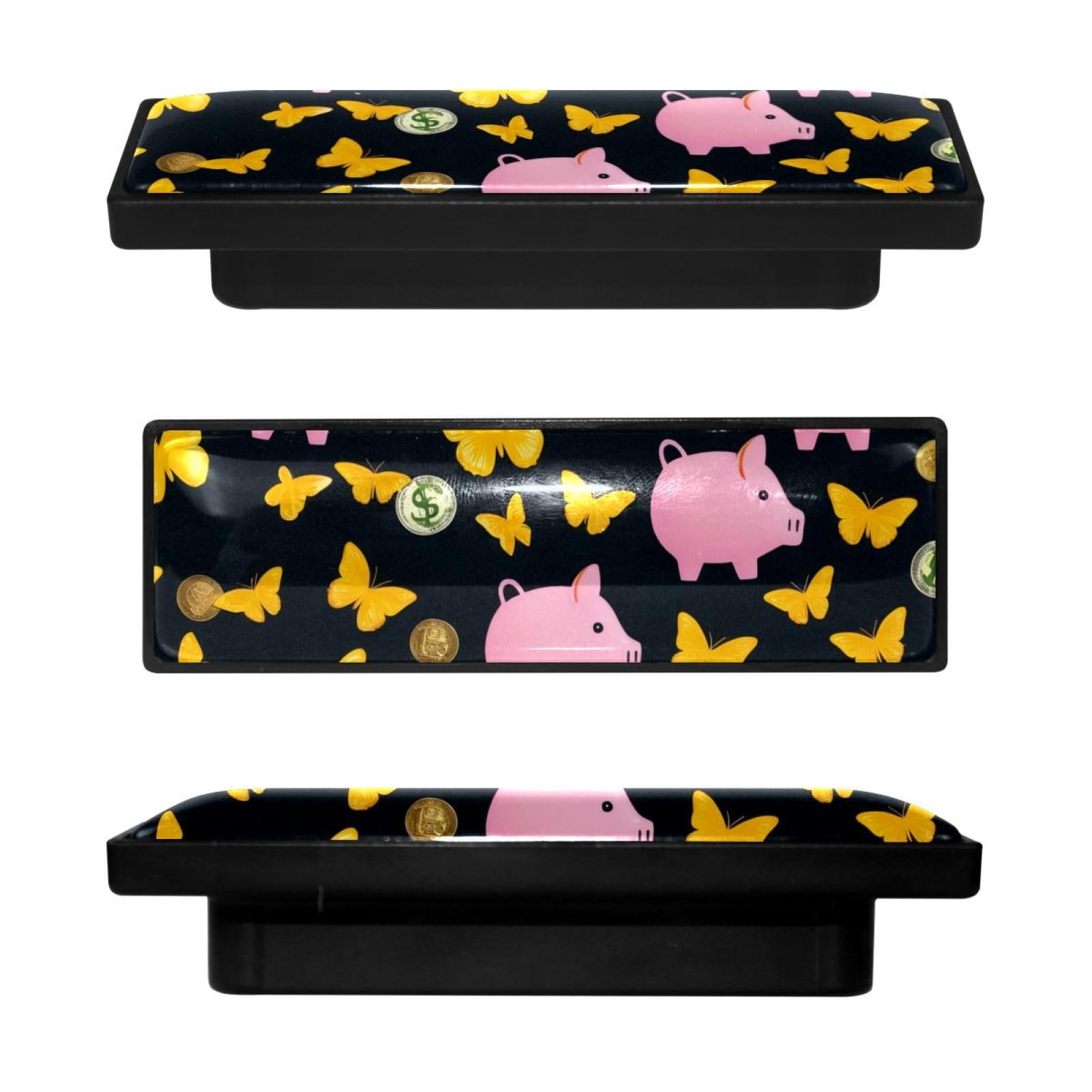 4-Pc,Rectangle Dresser Drawer Knobs,Kitchen Handles for Cabinets ...