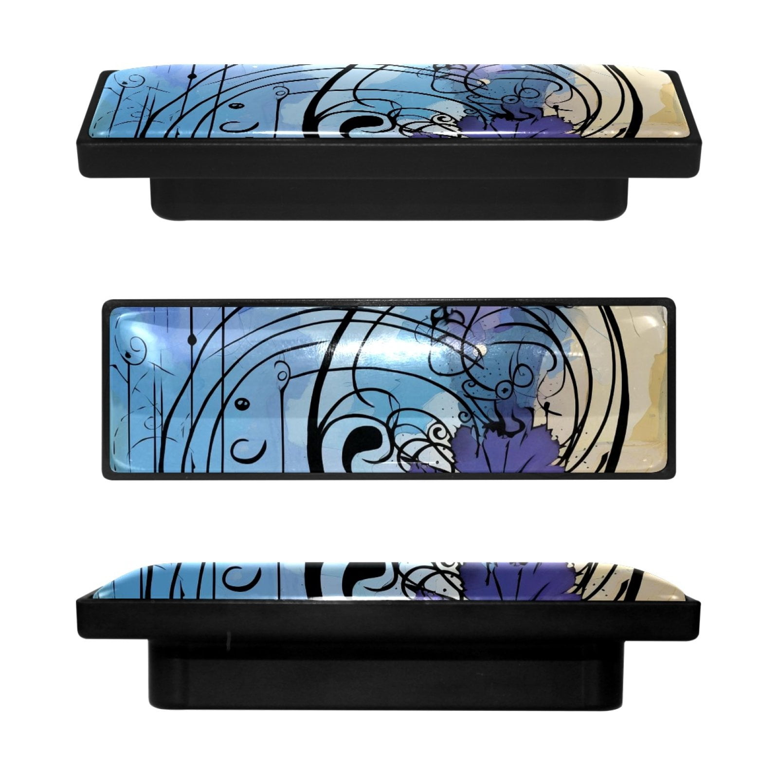 4-Pc,Rectangle Kitchen Cabinet Handles,Knobs for Cabinets and Drawers,Bathroom Cabinet Knobs ...