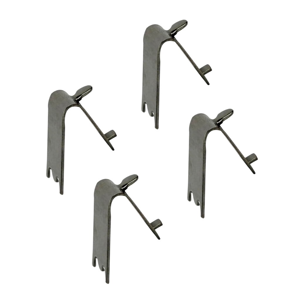 4 Pc Shelf Clips Floating Bracket Fridge Magnets Shelves Silver ...