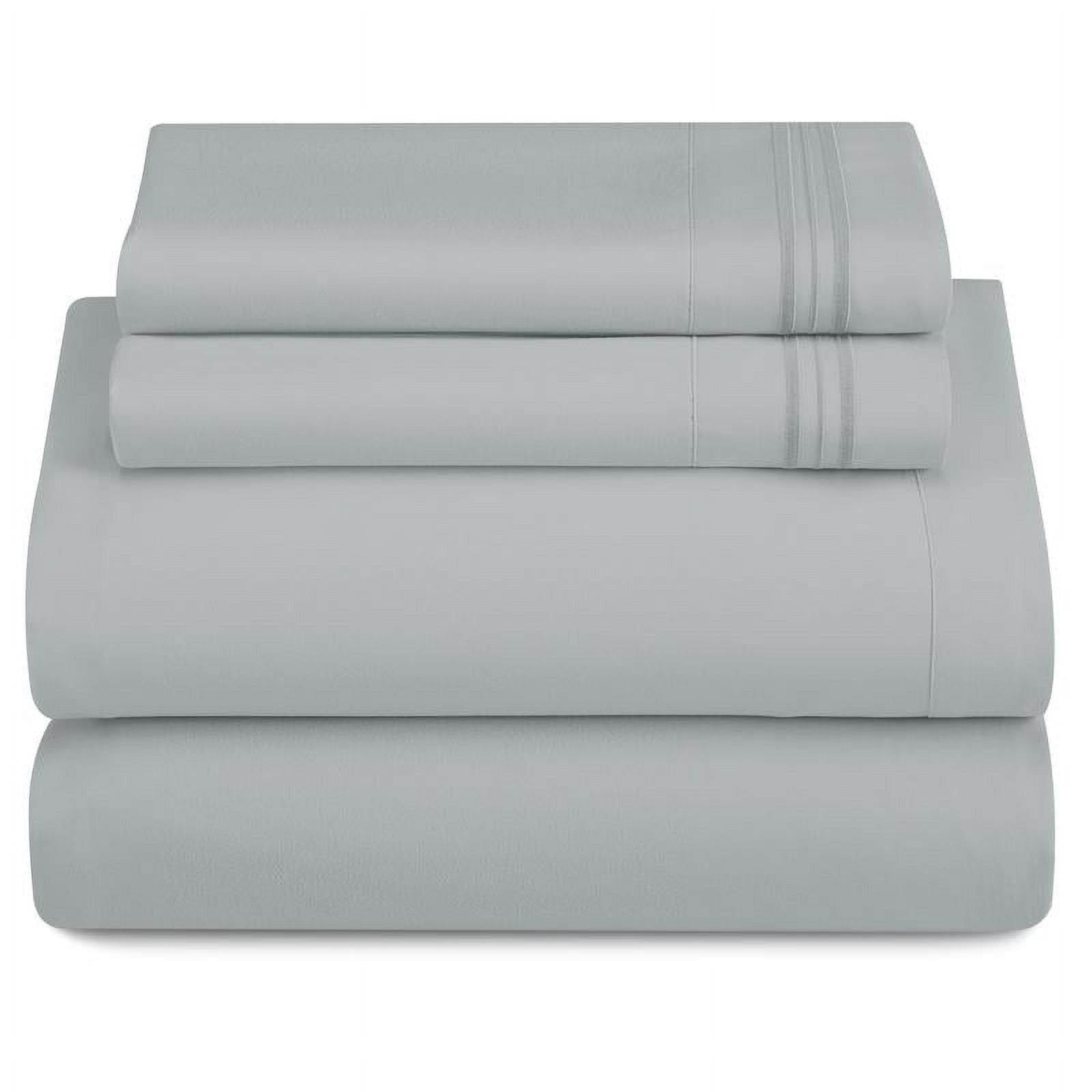 4 Pc Solid Bed Sheets Brushed Microfiber 16" Deep Pocket Sheets ...