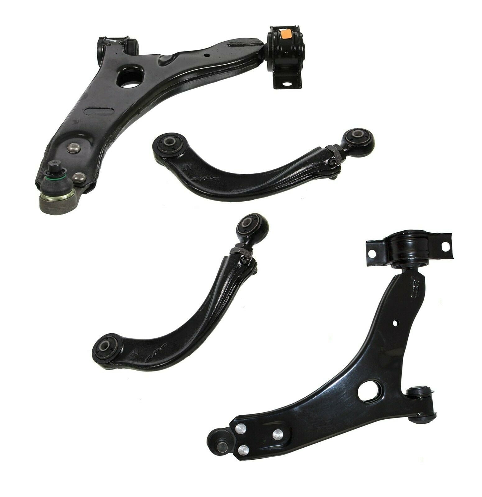 4 Pc Suspension Kit Front Lower Control Arms and Ball Joints + Rear ...