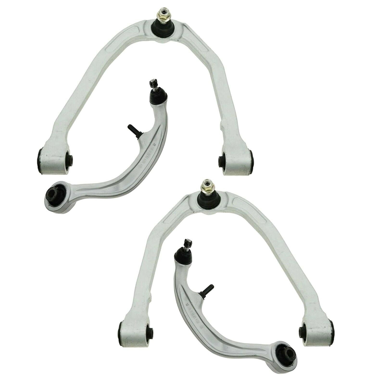 4 Pc Suspension Kit Front Upper & Lower Control Arms with Ball Joints ...