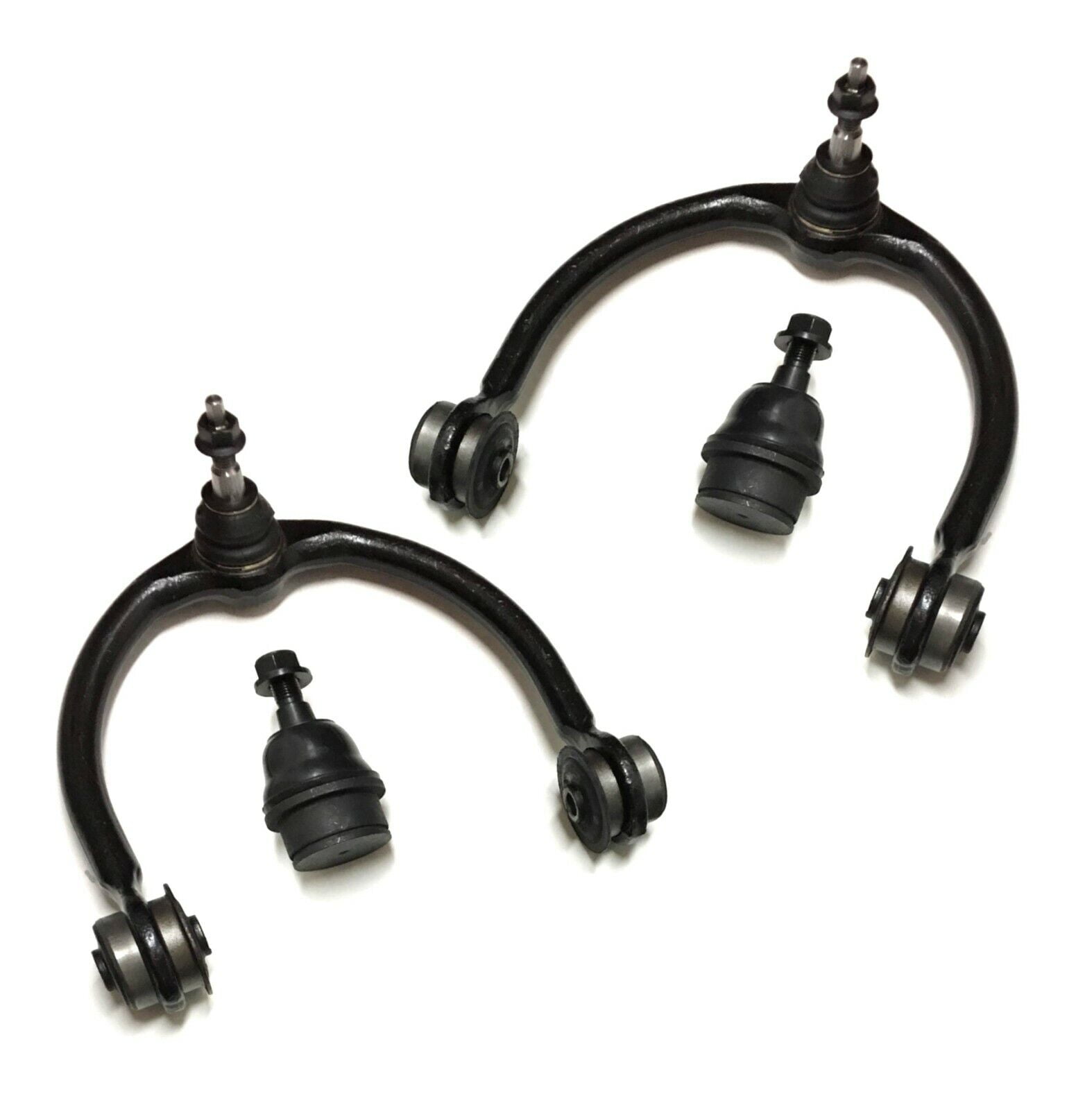 4 Pc Suspension Kit Lower Ball Joints + Upper Control Arms Passenger ...