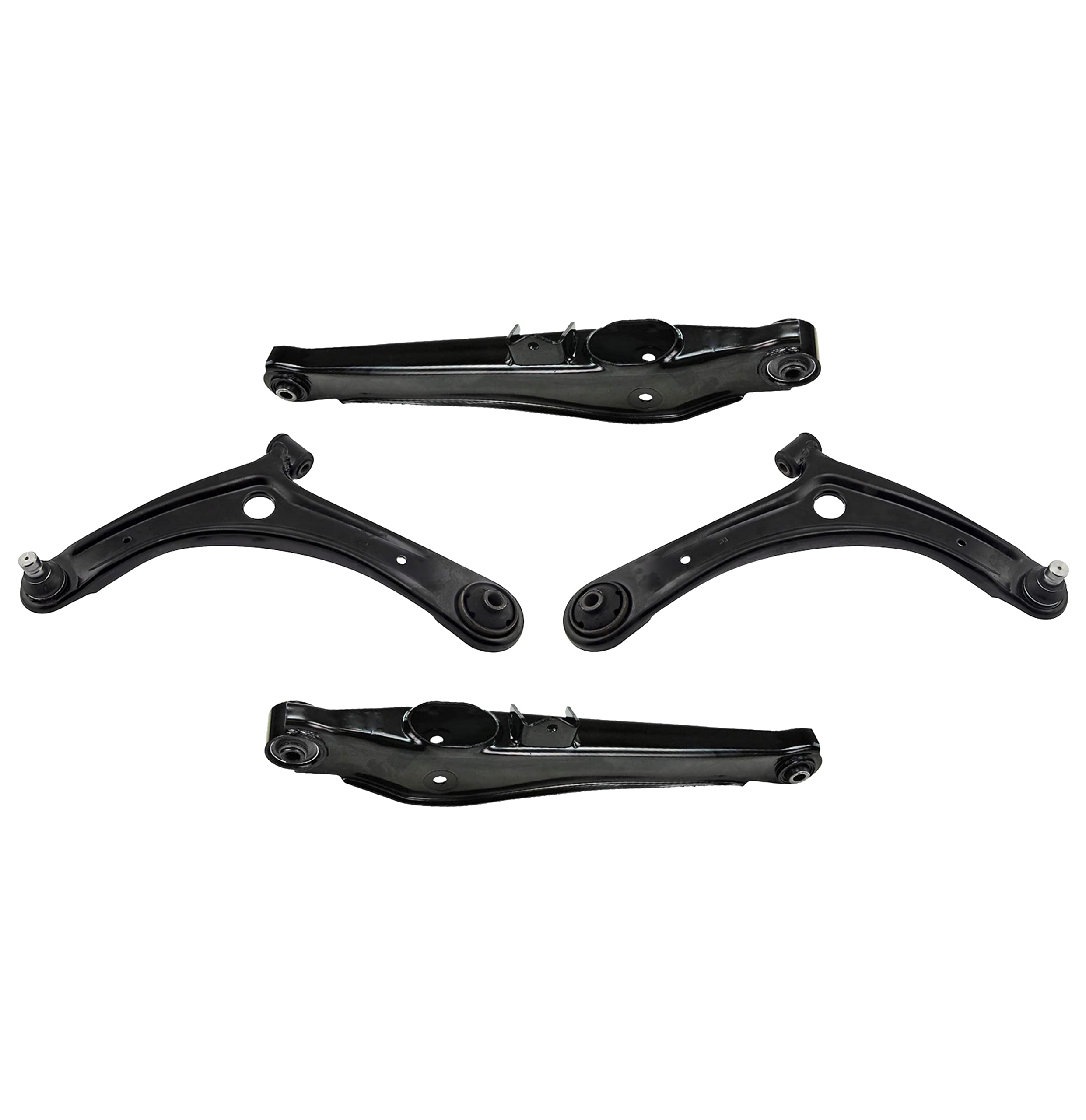 4 Pc Suspension Kit Rear Lower Rearward Control Arms + Front Lower ...