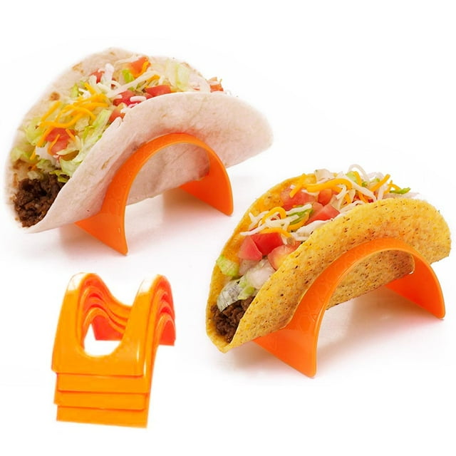 4 Pc Taco Stands Tortilla Shell Fajita Holder Rack Stand Dinner Table ...