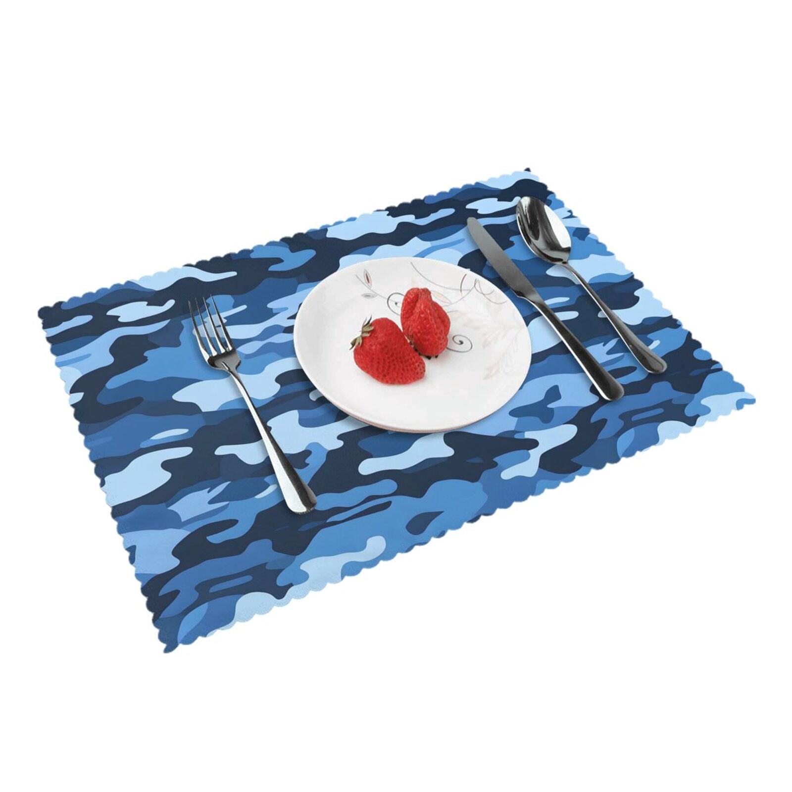 4 Pce Oil Proof And Heat Insulation Tray Mat 12x18in Western Dining ...