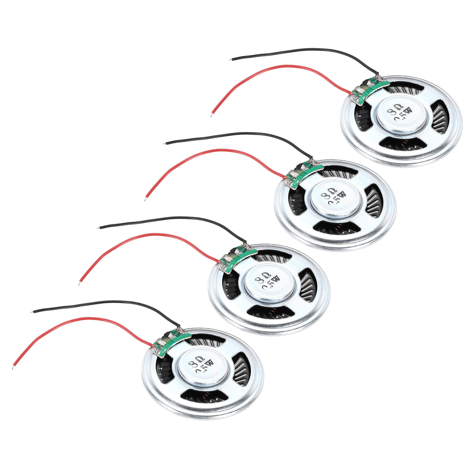 4 Pcs 0.5W 8 Ohm Small Speakers Metal Shell Round Internal Micro Magnet Speaker - Walmart.com