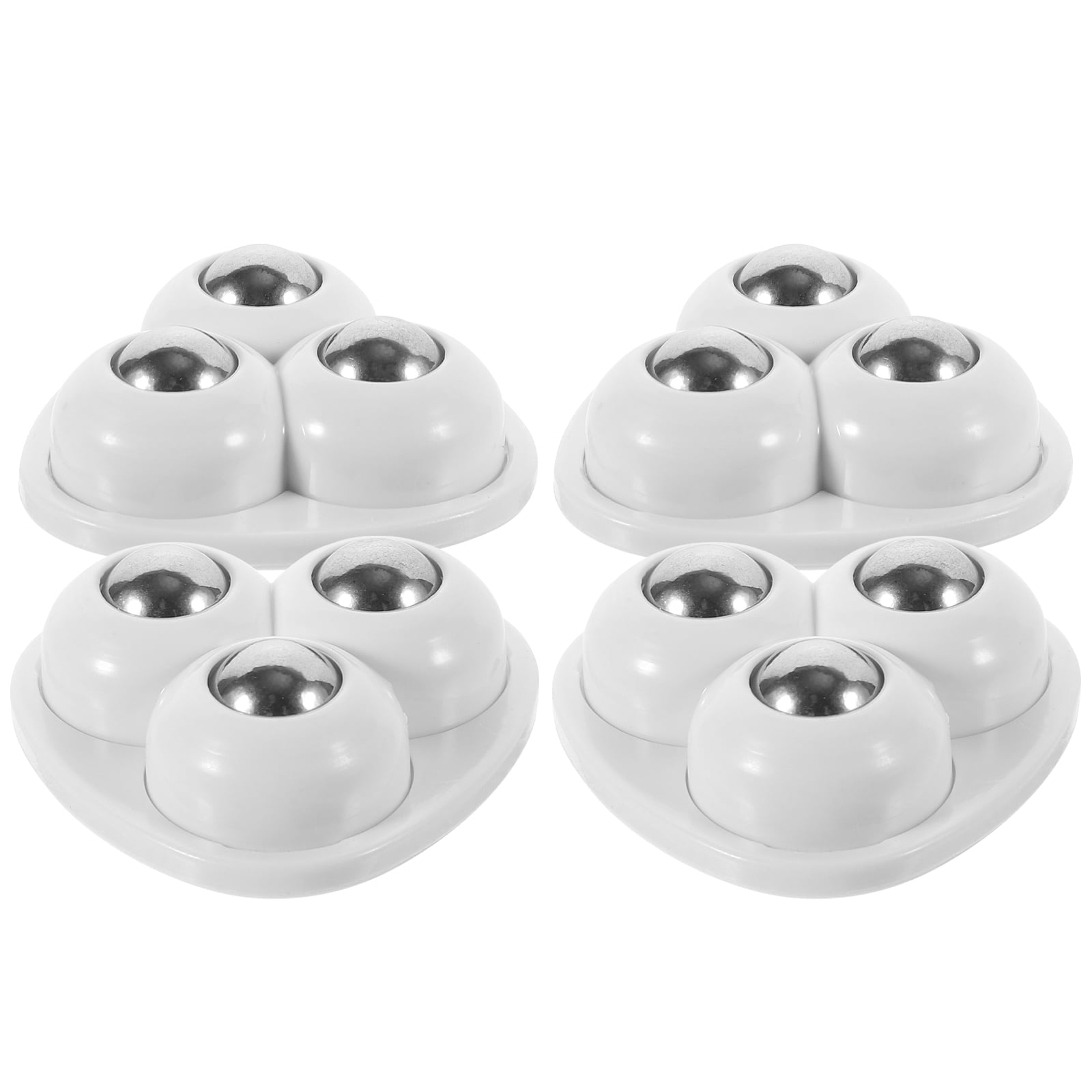 4 Pcs 1 Pack [4 Pieces] Swivel Casters Mini Castor Wheels Steel Small ...