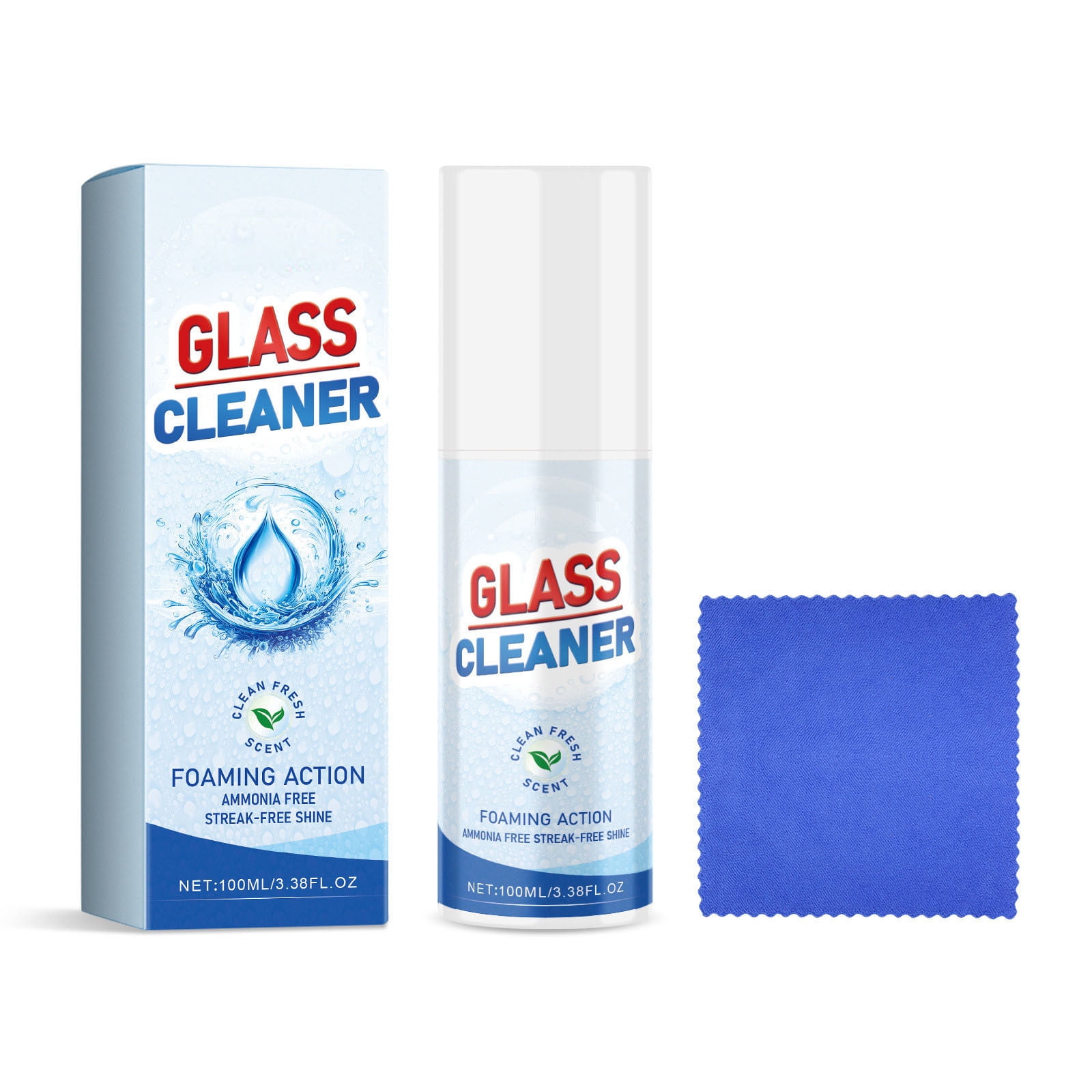 4 Pcs 100ml Glass Cleaner Spray for Mirror & Windows - Streak-Free ...