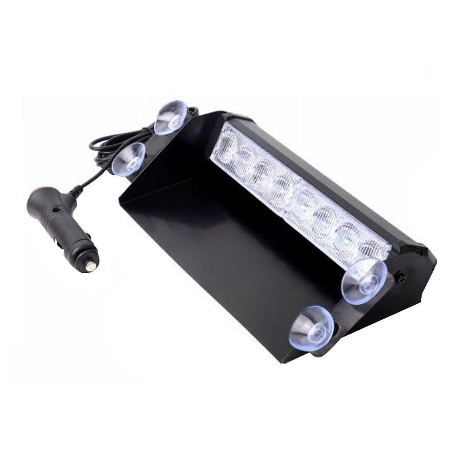 4 Pcs 12-24V LED Car Emergency Flasher Light with 4 Suction Cups, 90 ...