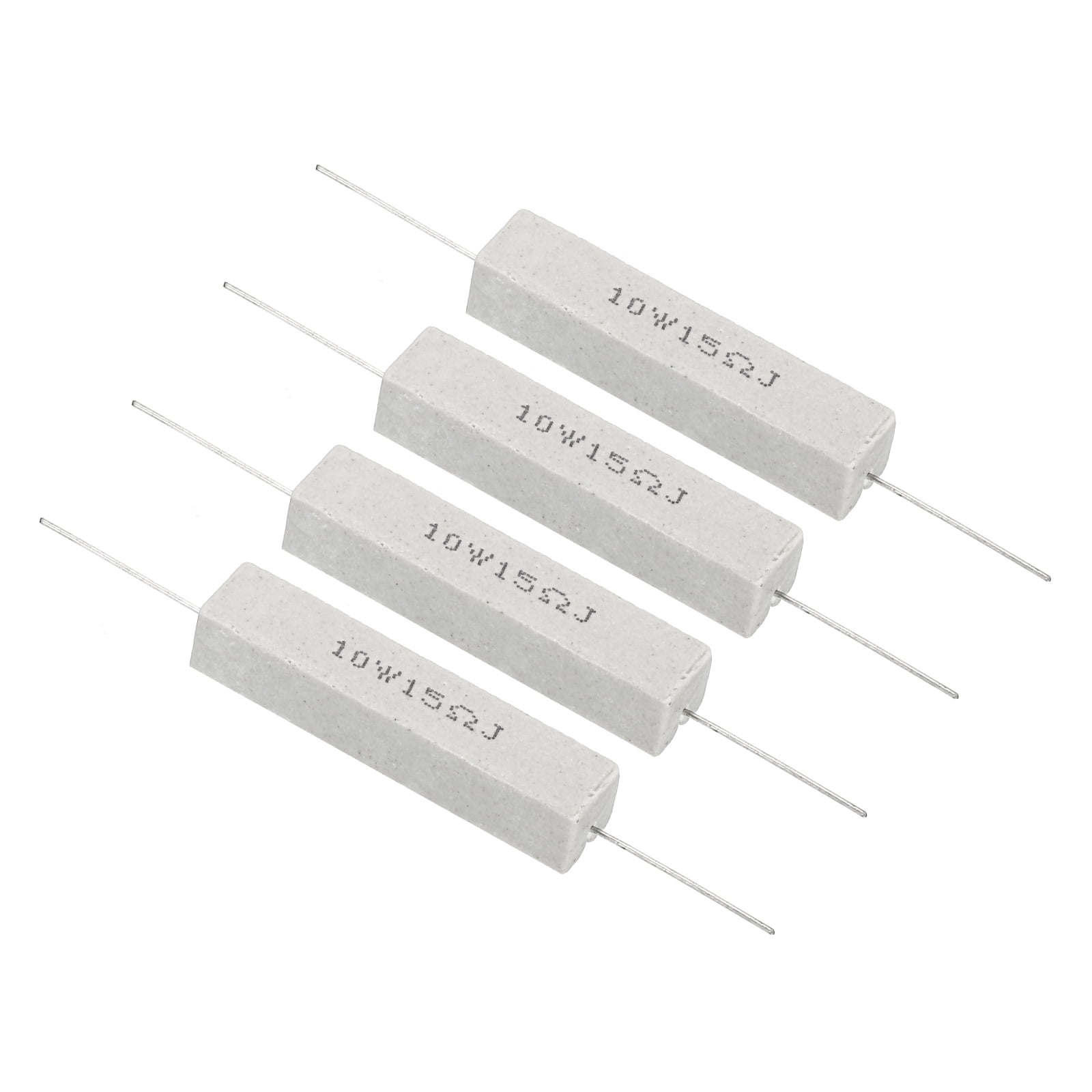 4 Pcs 15 Ohm Resistors, 10W Ceramic Cement Resistor Power Cement ...