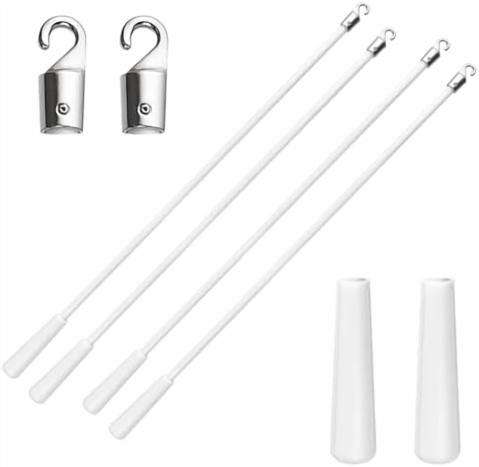 4 Pcs 17 Inches Blinds Wand Replacement, Blind Tilt Wand with Hook and ...