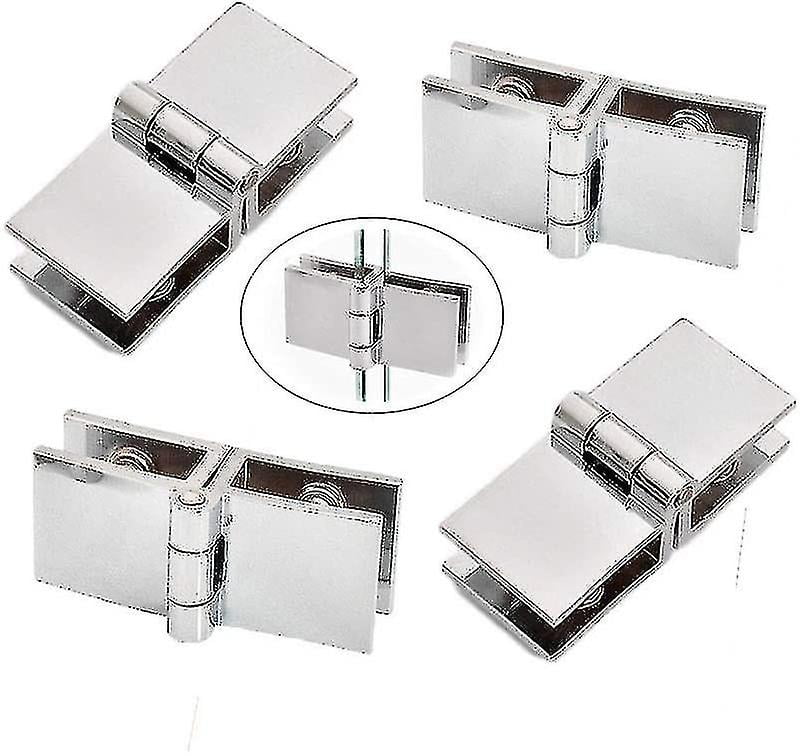 4 Pcs 180stainless Steel Glass Door Hinge, Glass Door Pivot Hinges ...