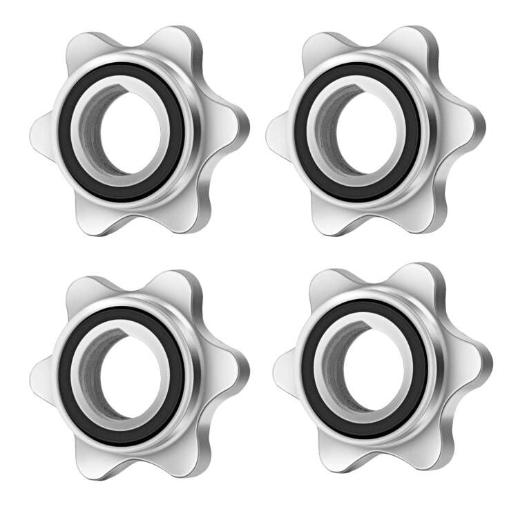 4 Pcs 2.5cm Weight Check Nut Barbell Bar Clips Spin Lock Screw Dumbbell ...