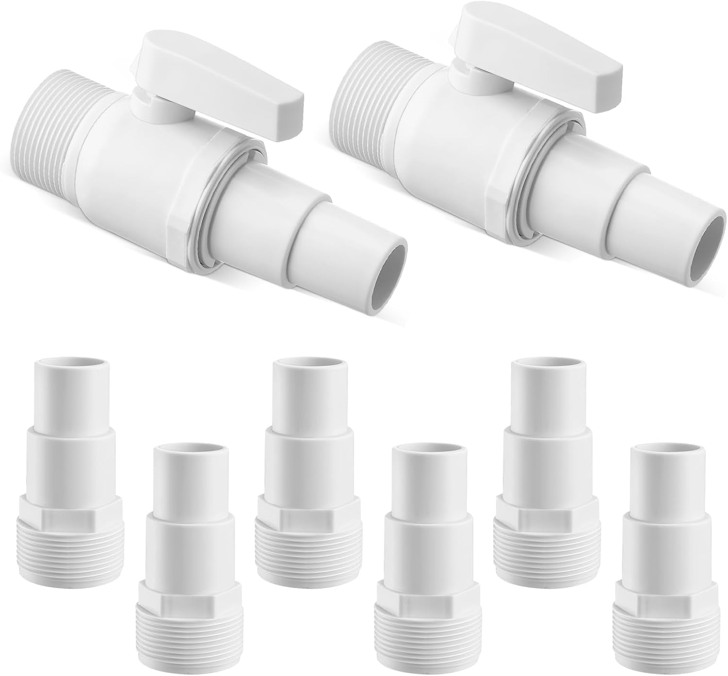 4 Pcs 2 Way Ball Valve Compatible with Hayward SP0729 and Replacement ...