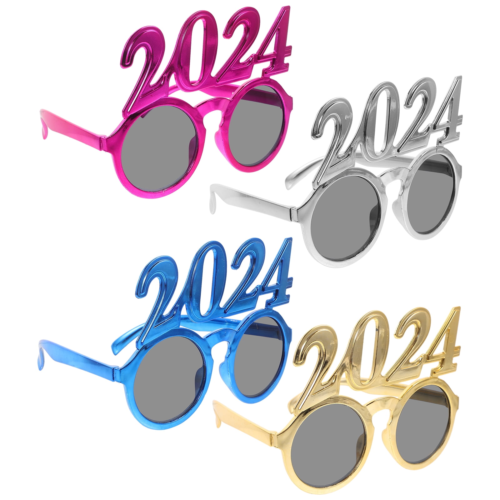 Raindrops Eyeglasses Gold 4Pcs 14.5x13.5x11Cm New Years Eve Party ...