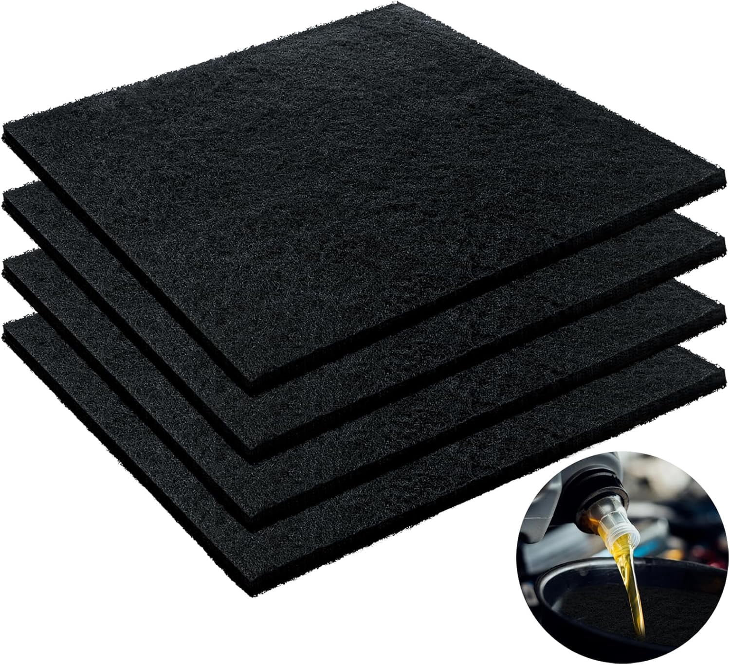 4 Pcs 22'' Oil Drain Splash Pad Mat for Transmission Drain Pan No ...