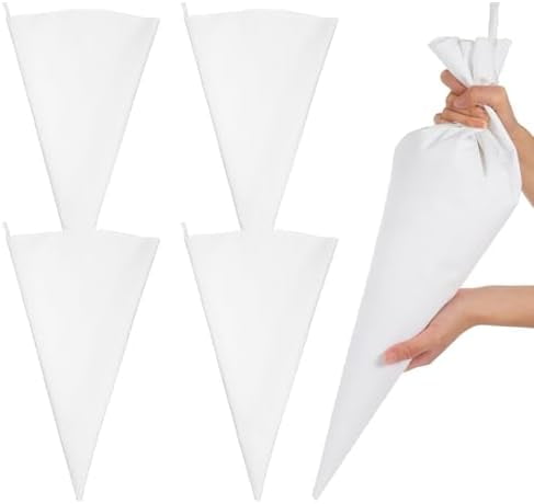 4 Pcs 24 Inch Reusable Pastry Bags Large Piping Bags Reusable Canvas ...