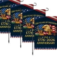 4 Pcs-250 Anniversary Flag 250 Years of Freedom Flag 1776-2026 ...