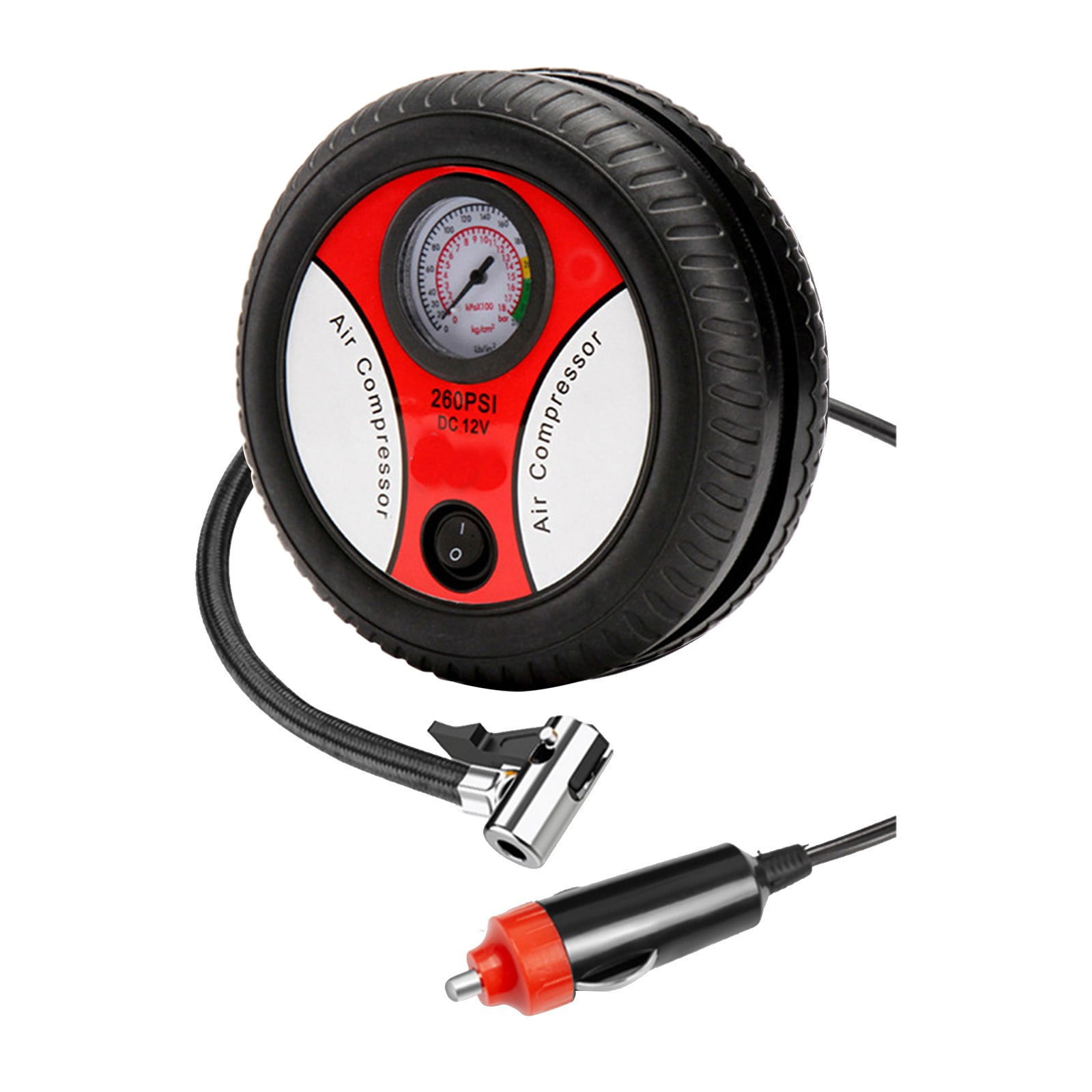 4 Pcs 260PSI Portable Air Compressor for Car Tires - 12V Digital Tire ...