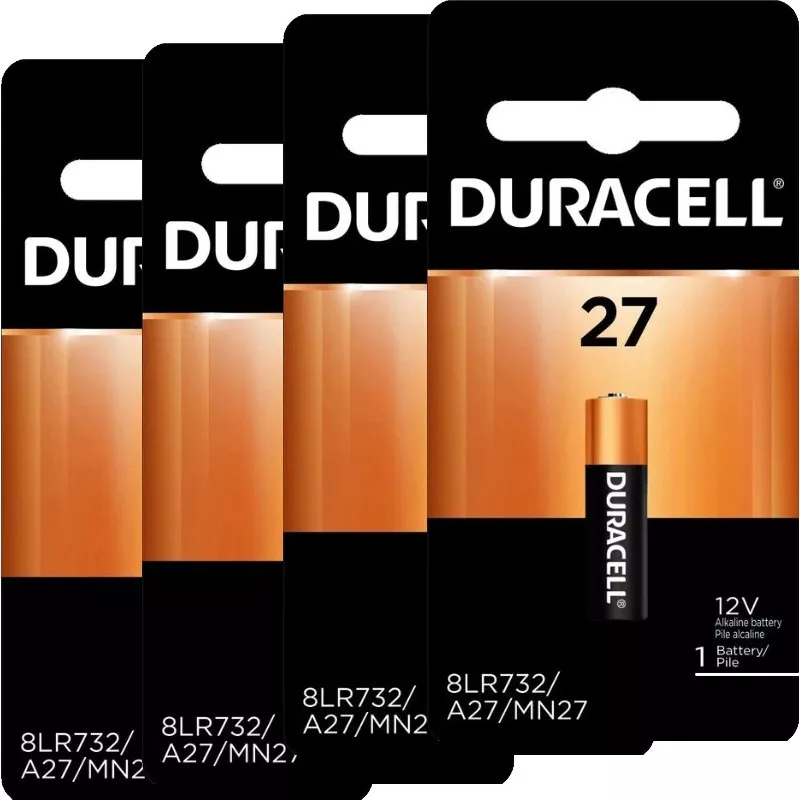 4 Pcs 27 Alkaline 12V Battery (A27, MN27, GP27A, 8LR732) - Walmart.com