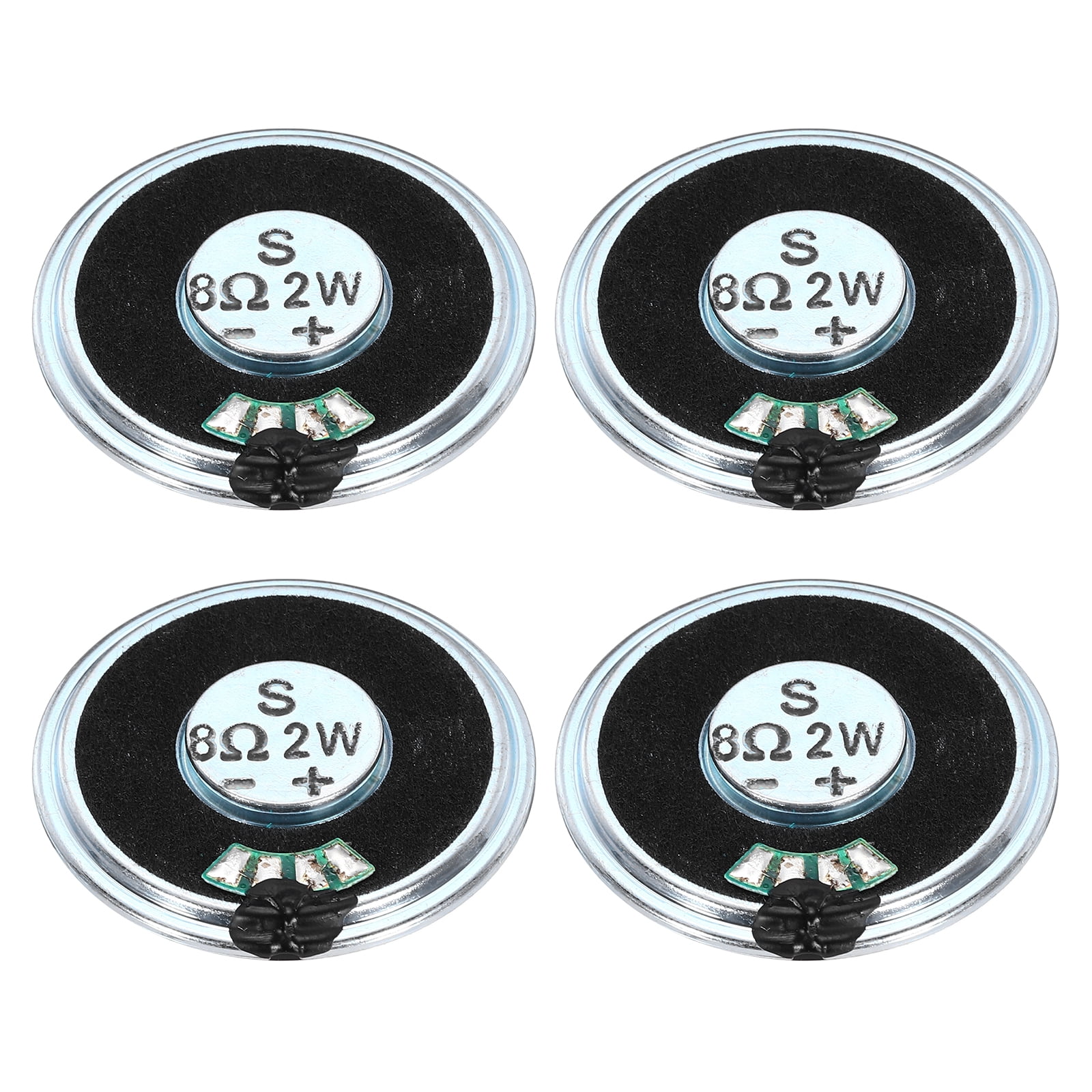 4 Pcs 2W 8 Ohm Small Speakers Metal Shell Round Internal Micro Magnet Speaker - Walmart.com