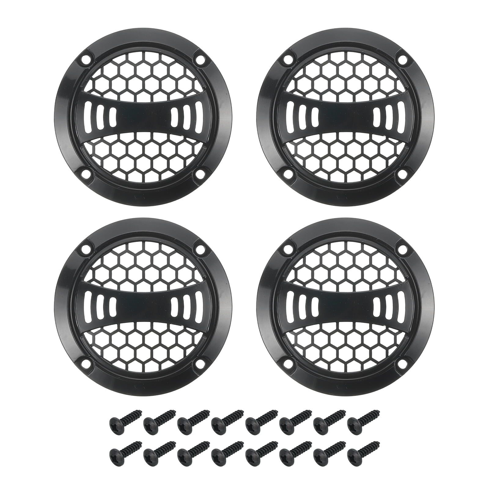 4 Pcs 2inch Black Speaker Grill Mesh Plastic Woofer Guard Protector ...