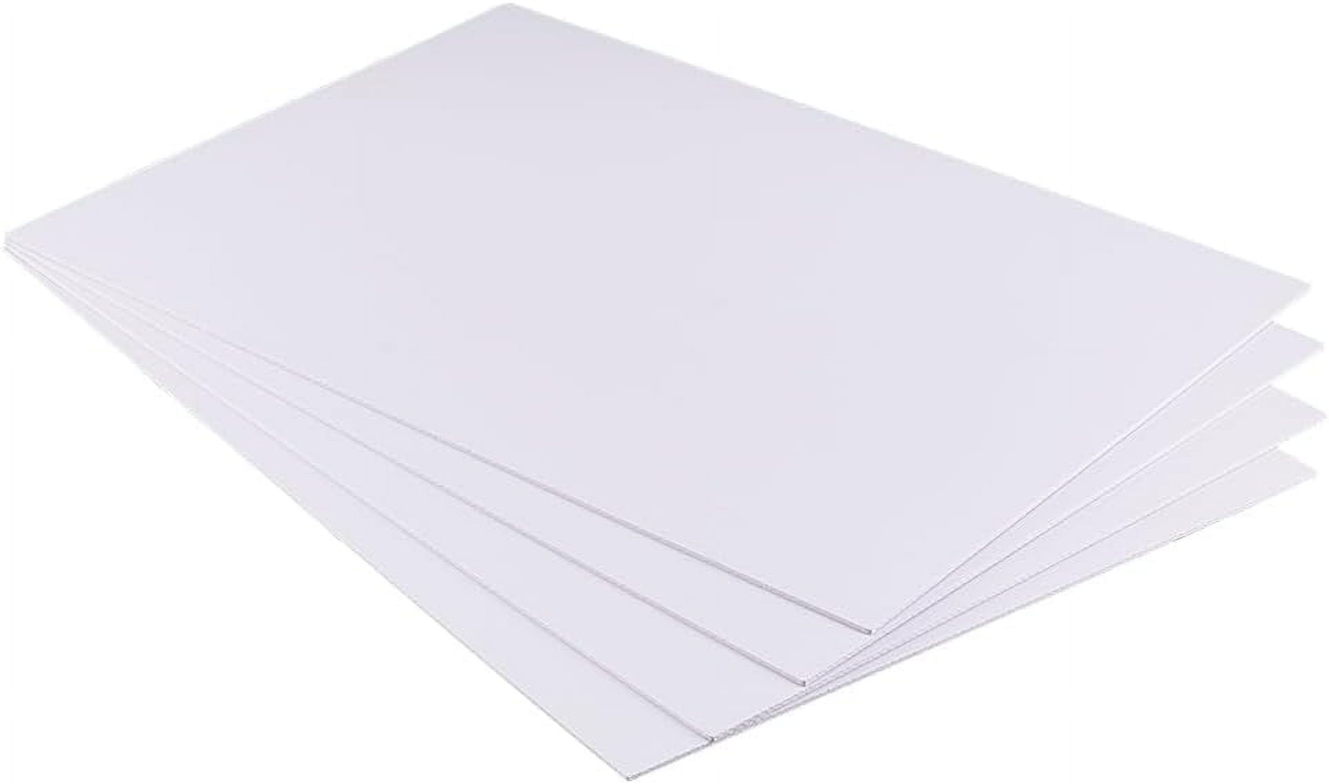 4 Pcs 2mm PVC Foam Sheet White Plastic Sheet 11.8x15.7 Inch Lightweight ...