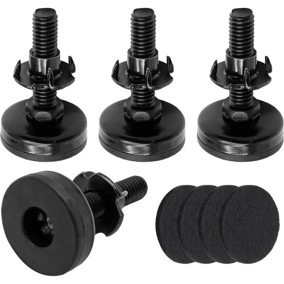 4 Pcs 3/8 inch-16 Thread Furniture Leveling Feet Heavy Duty, Adjustable ...