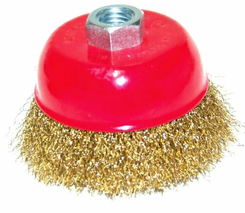 4 Pcs 3" Cup Wire Wheel Brush 5/8" X 11 Npt Arbor Fits Most Angle ...